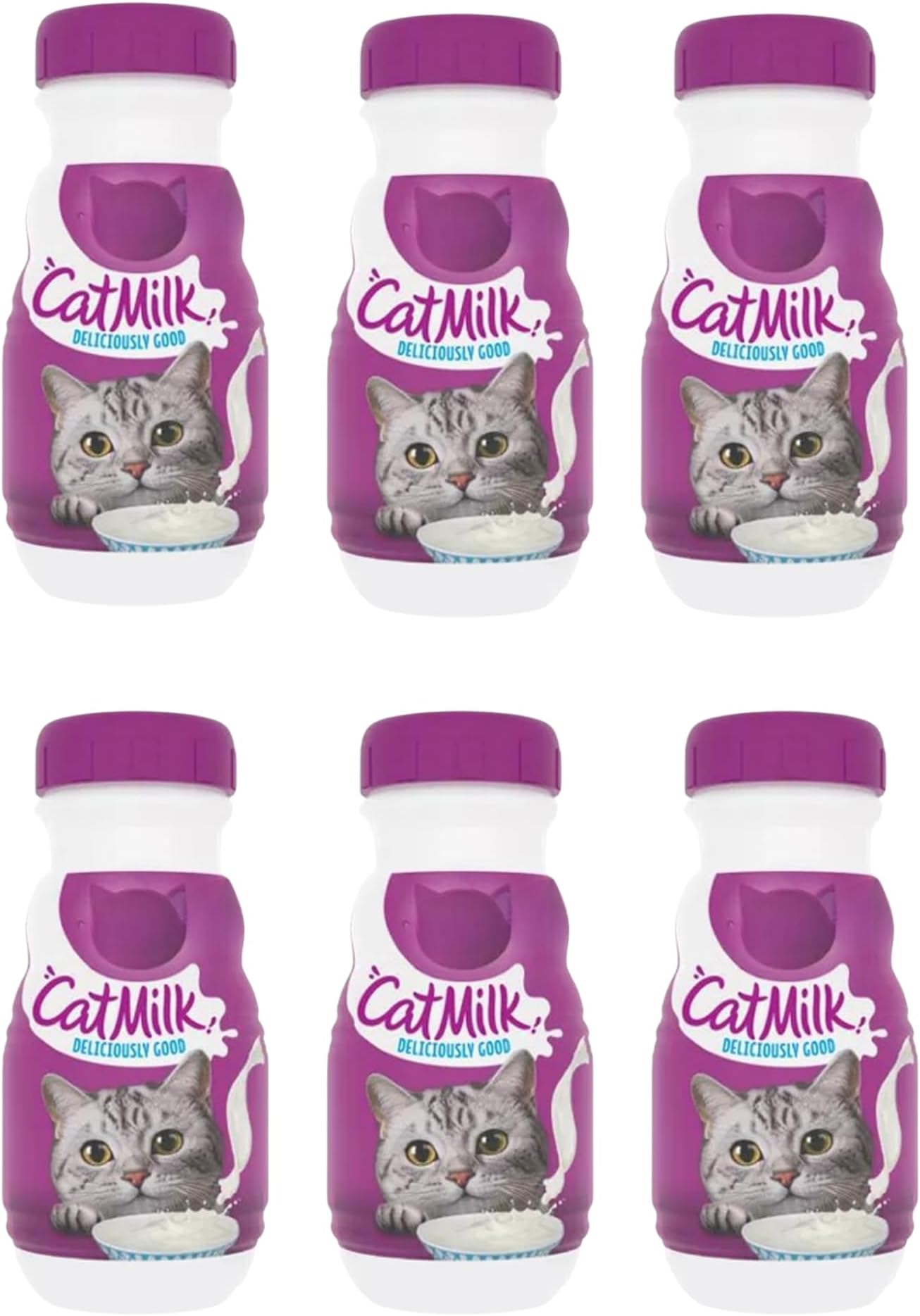KRISP 6 x 200ml Cat Milk Drink Treat Calcium Protein Healthy Pet Food ...