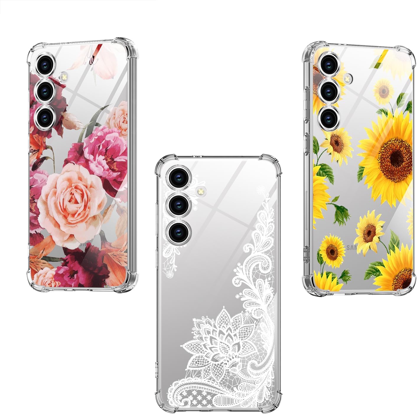 Amazon.com: YJROP (3-Pack) for Samsung Galaxy S24+ Plus Case, Soft ...