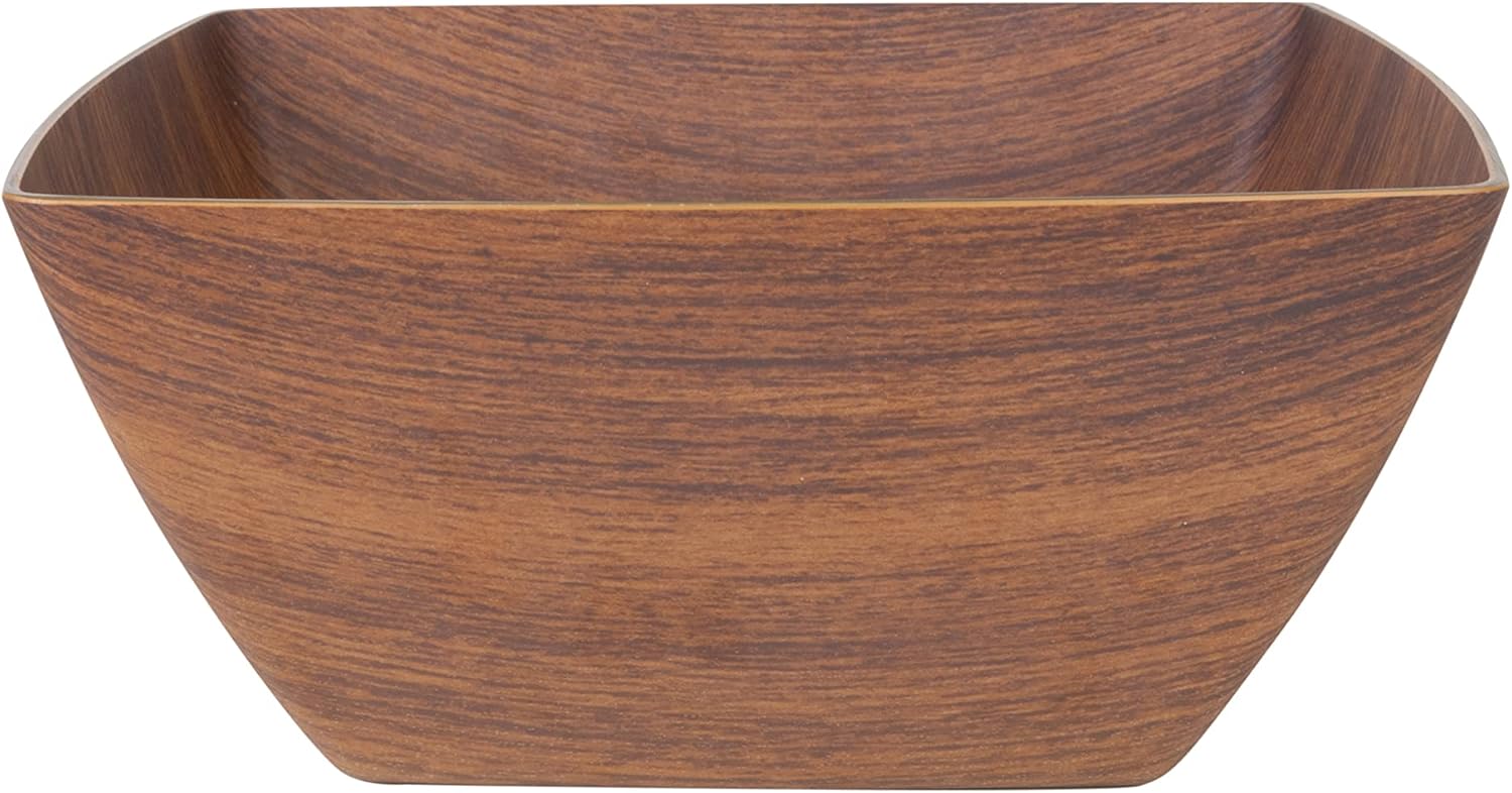 Amazon.com | Luxe Party Mahogany Collection Large 9 inch Square Serving ...