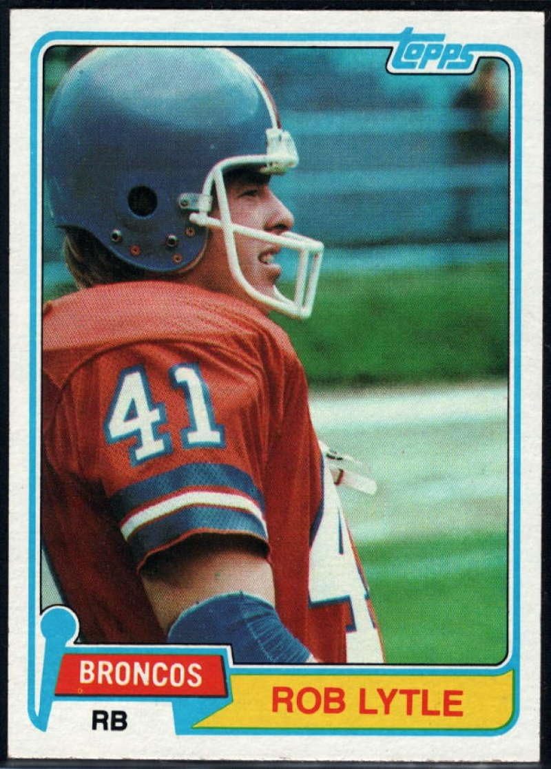 Amazon.com: Football NFL 1981 Topps #464 Rob Lytle Broncos ...