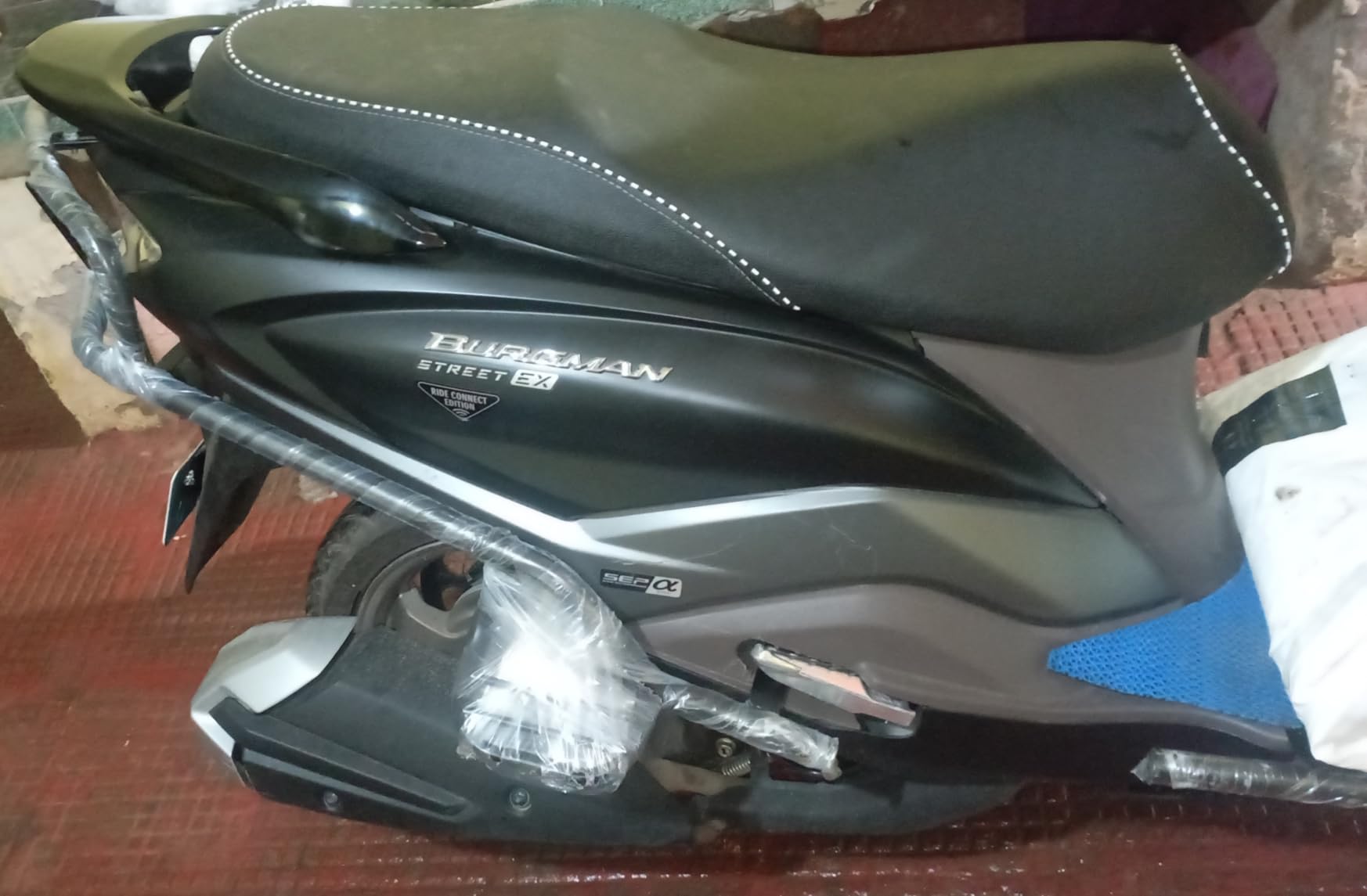 KSHEERI BURGMAN 125 CRASH GUARD WITH FRAME SLIDER LAGGUARD FRONT AND ...