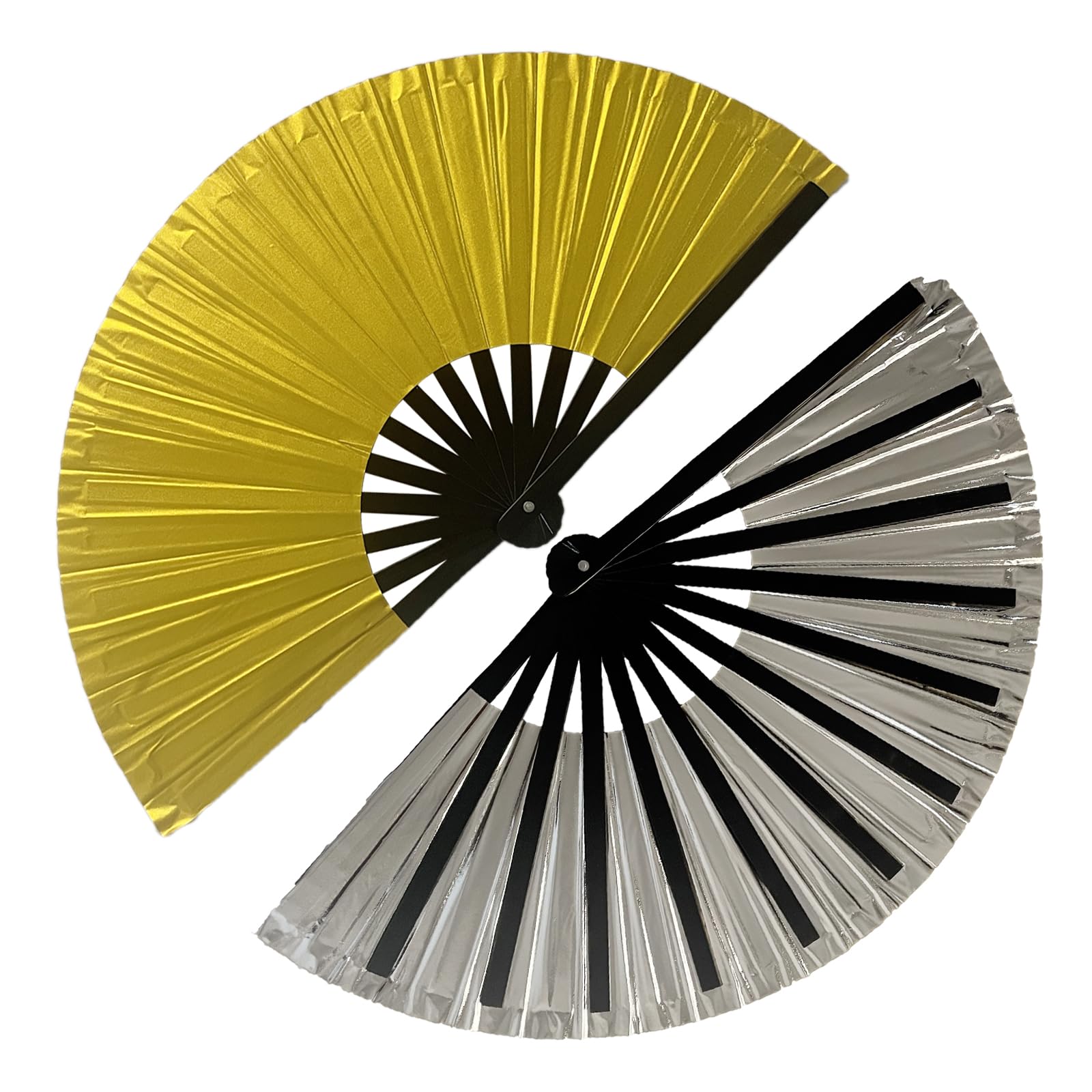 Amazon.com: dmjuncong Large Folding Hand Rave Fan,Clack Handheld Fan ...