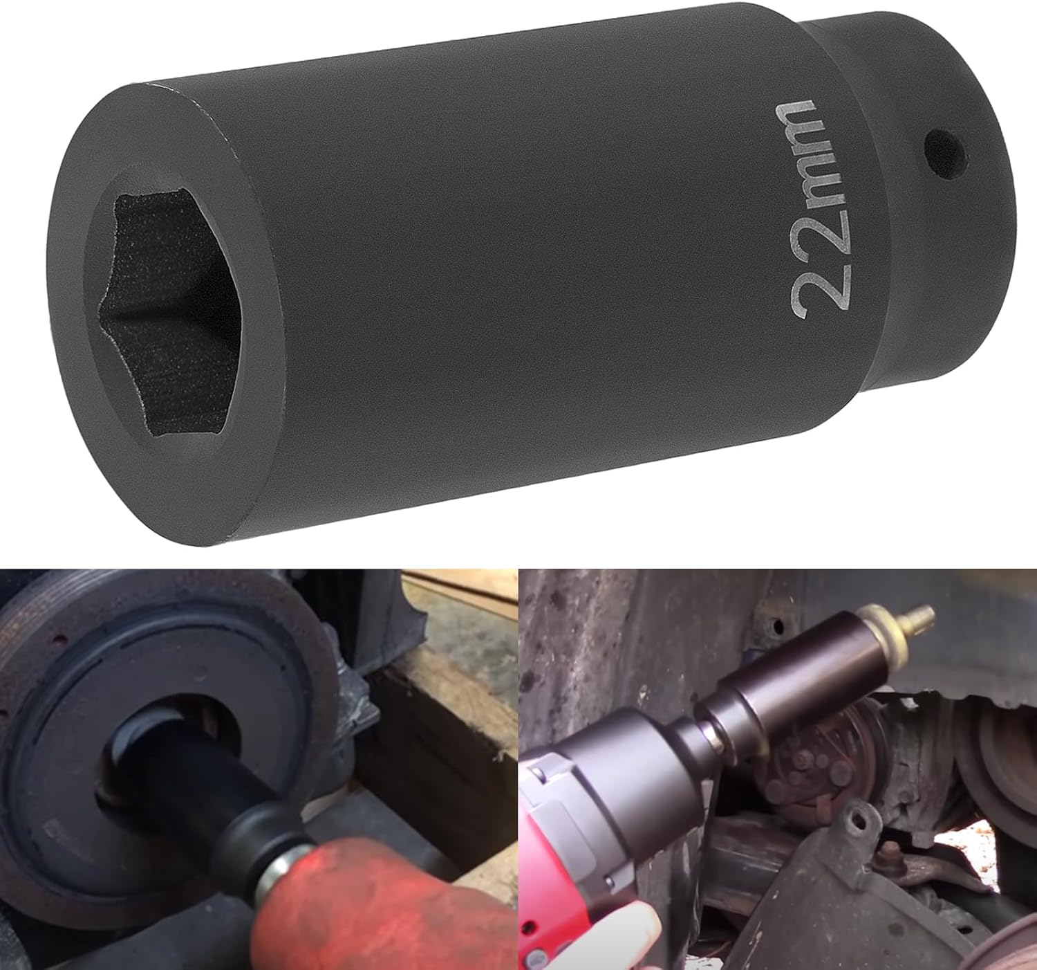 Amazon.com: 77110 22mm Harmonic Balancer Socket Tool Crank Bolt Socket ...