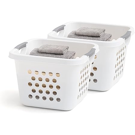 Amazon.com: Sterilite, White 12178006 Laundry Basket, 19" : Home & Kitchen