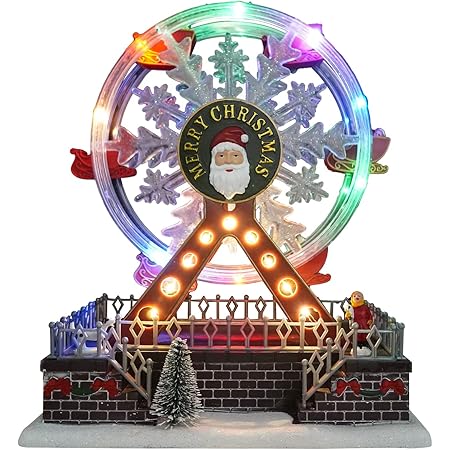 Amazon.com: Mr. Christmas World's Fair Grand Ferris Wheel Musical ...