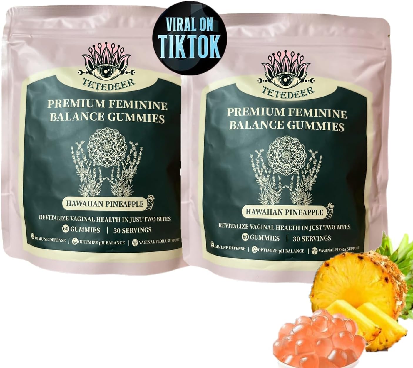 Amazon.com: Vital Organic Sourcing Feminine Balance Gummies for Women ...