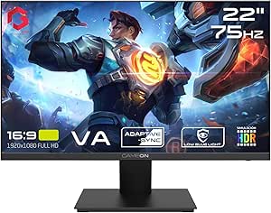 GAMEON GOB22FHD75VA 22 Inch FHD Gaming Monitor, VA Panel with 75Hz ...