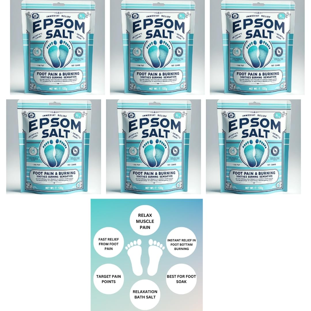 Epsom Salt Foot Soak, Soothes Foot Pain & Burning, Eucalyptus Scented ...