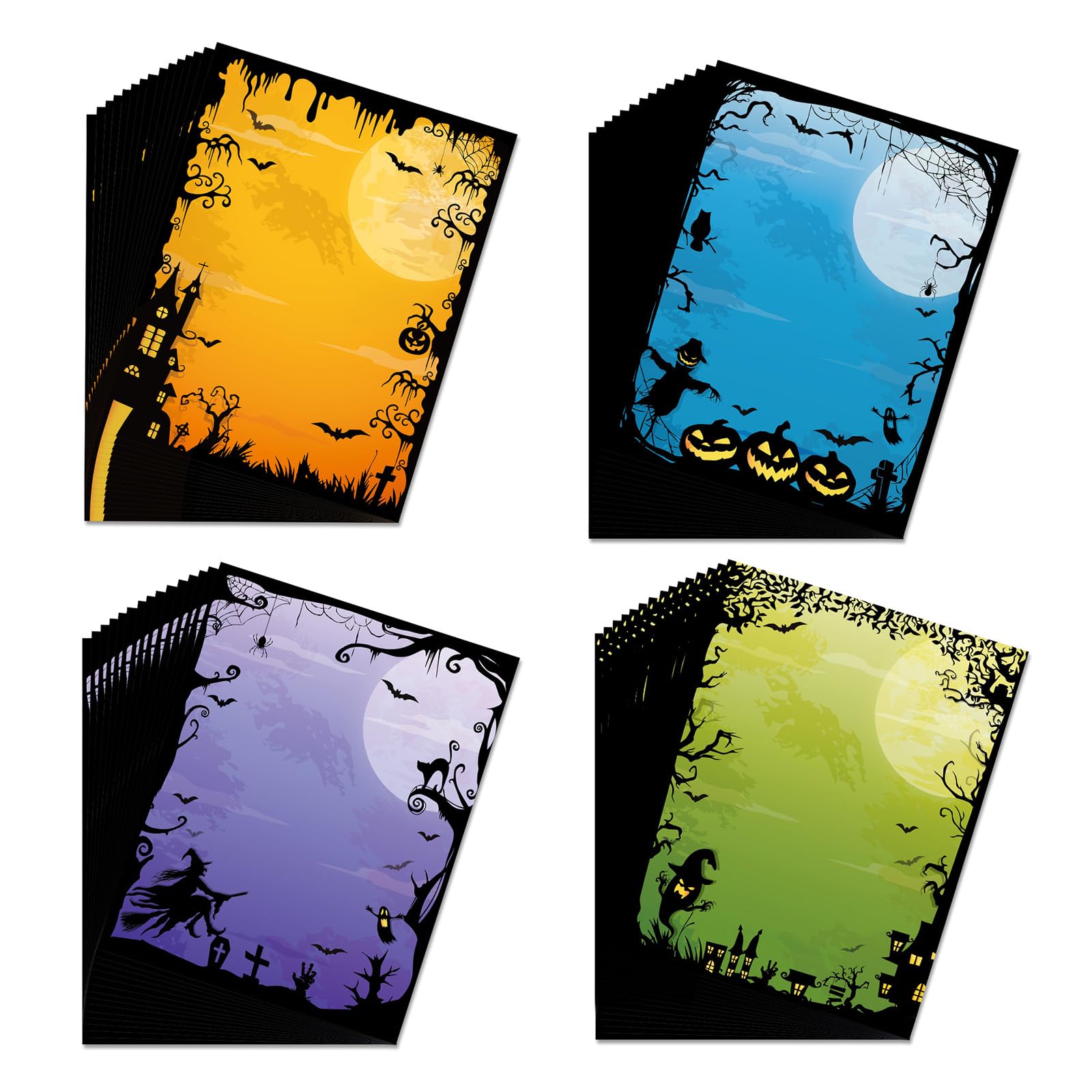 Printable Halloween Stationery Amazon.com : 60 Sheets Halloween Themed
