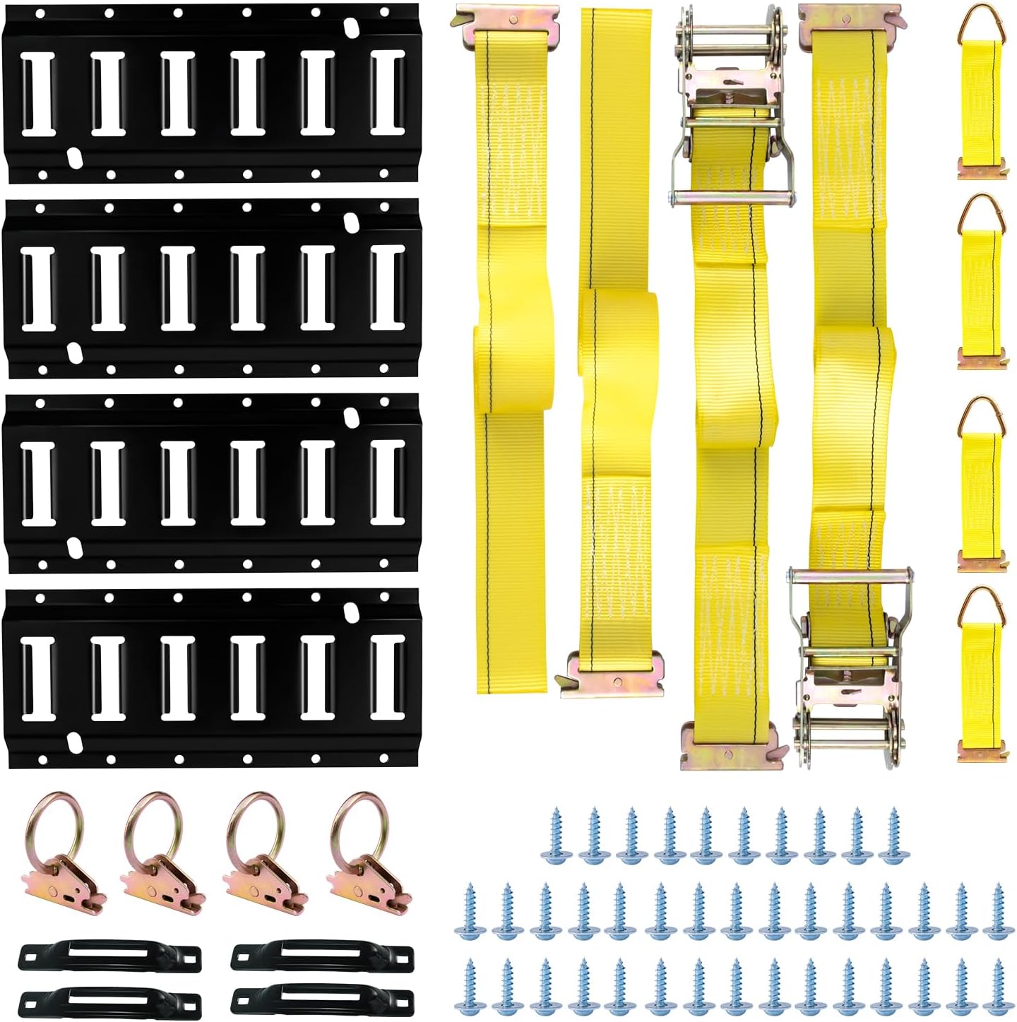 Amazon.com: lifgarfe E-Track Tie Down Rail System Kit E Track Accessories E Track System for ...