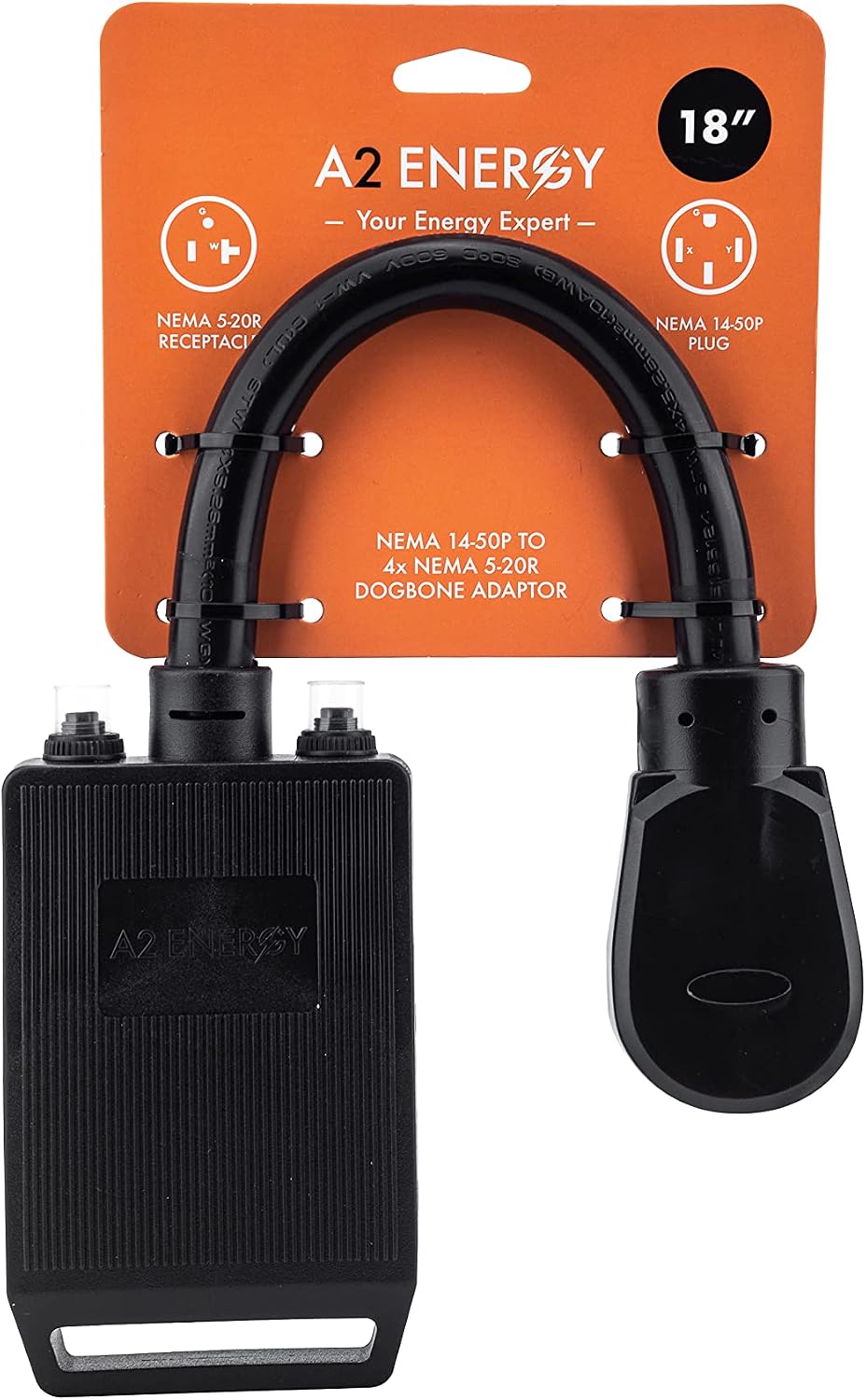 Amazon.com: A2 Energy NEMA 14-50P to 4X NEMA 5-15R NEMA 5-20R Household ...