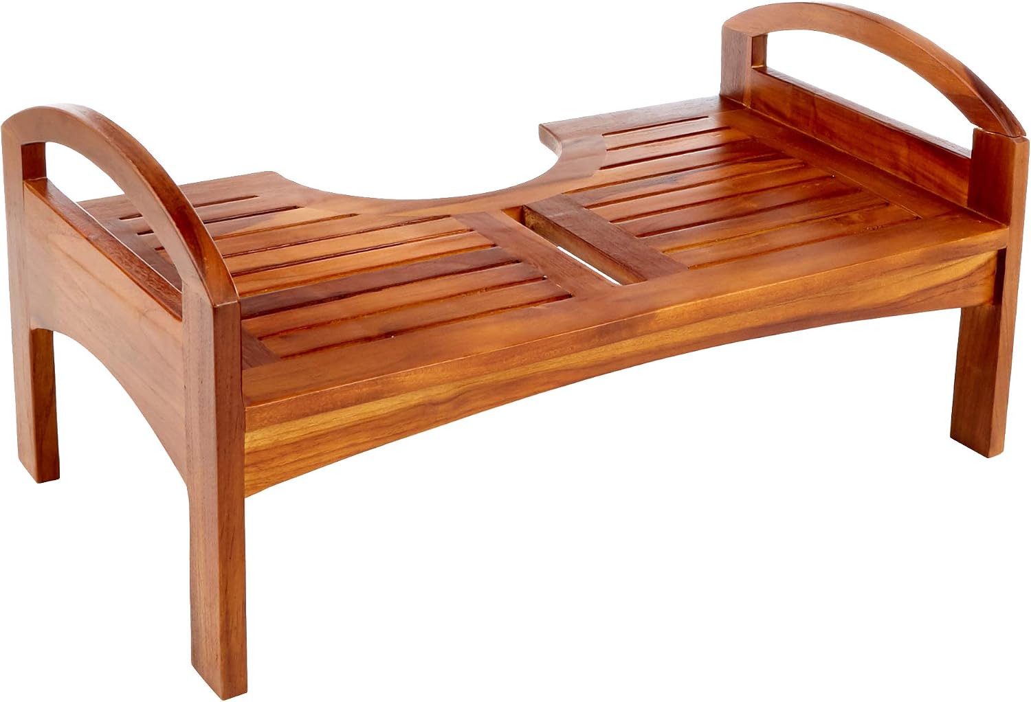 Amazon.com: Ala Teak Wood Bathroom Toilet Stool : Health & Household