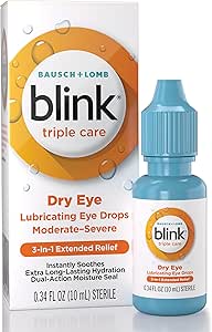 Amazon.com: BLINK Eye Drops for Dry Eyes, Triple Care Lubricant Eye Drops, Instantly Soothing ...