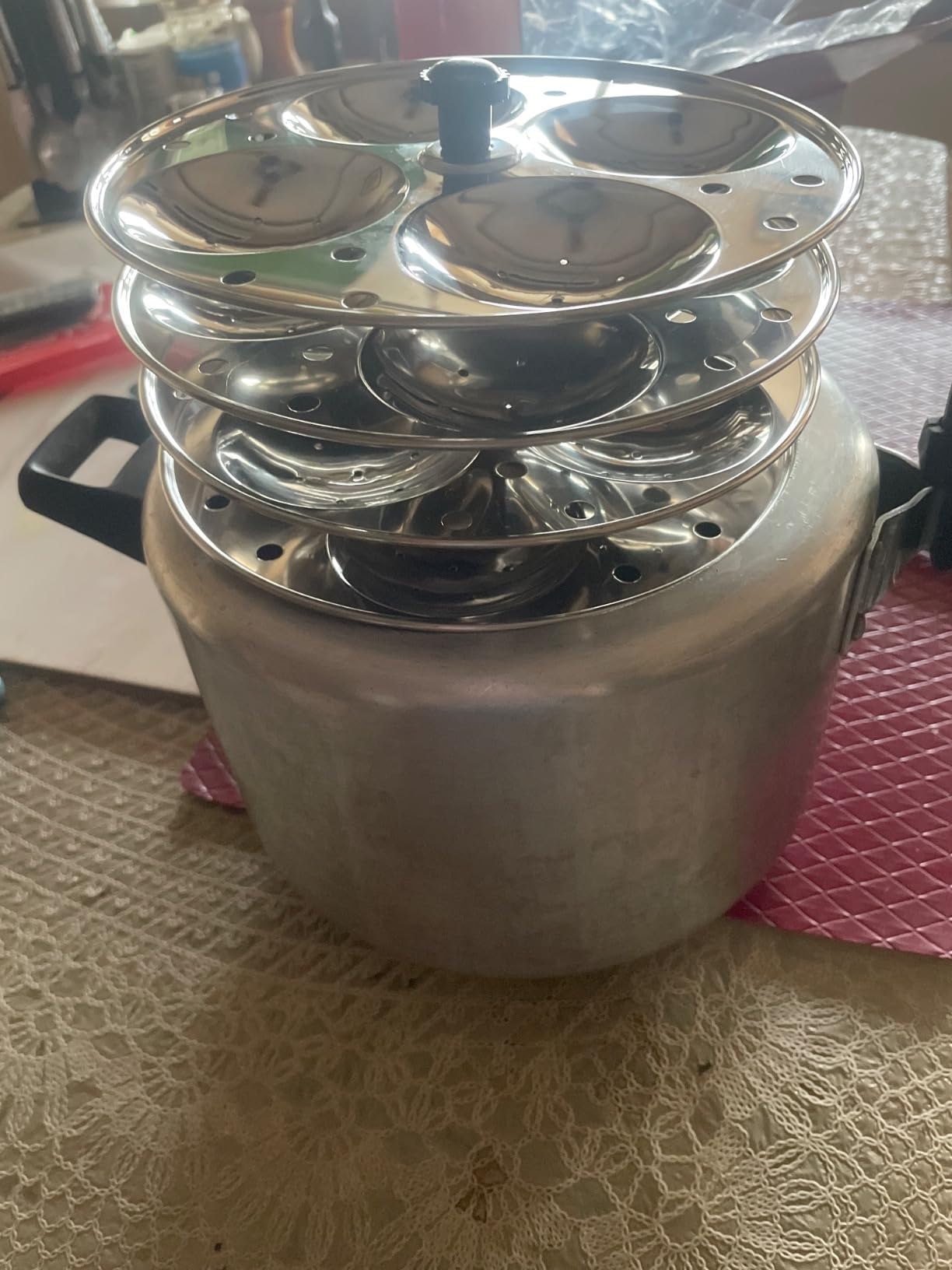 Buy Crystal Stainless Steel Idli Cooker (DLX) 4 Plates, Induction ...