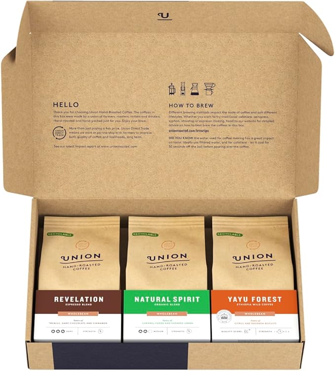 Union Coffee | Signature Coffee Set | Whole Coffee Beans | Gift Set ...