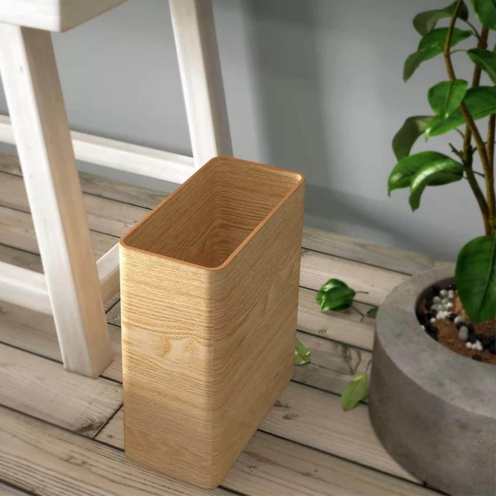 Tall Skinny Trash Can Safco Deskside Small Trash Can Recycling Bin ...