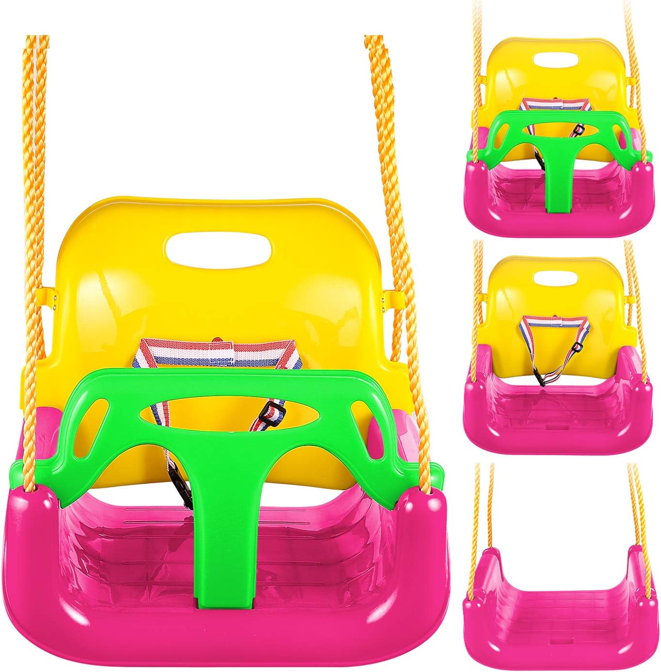 Buy Flyerstoy 3-in-1 Toddler Swing Seat Infants to Teens Hanging Swing ...