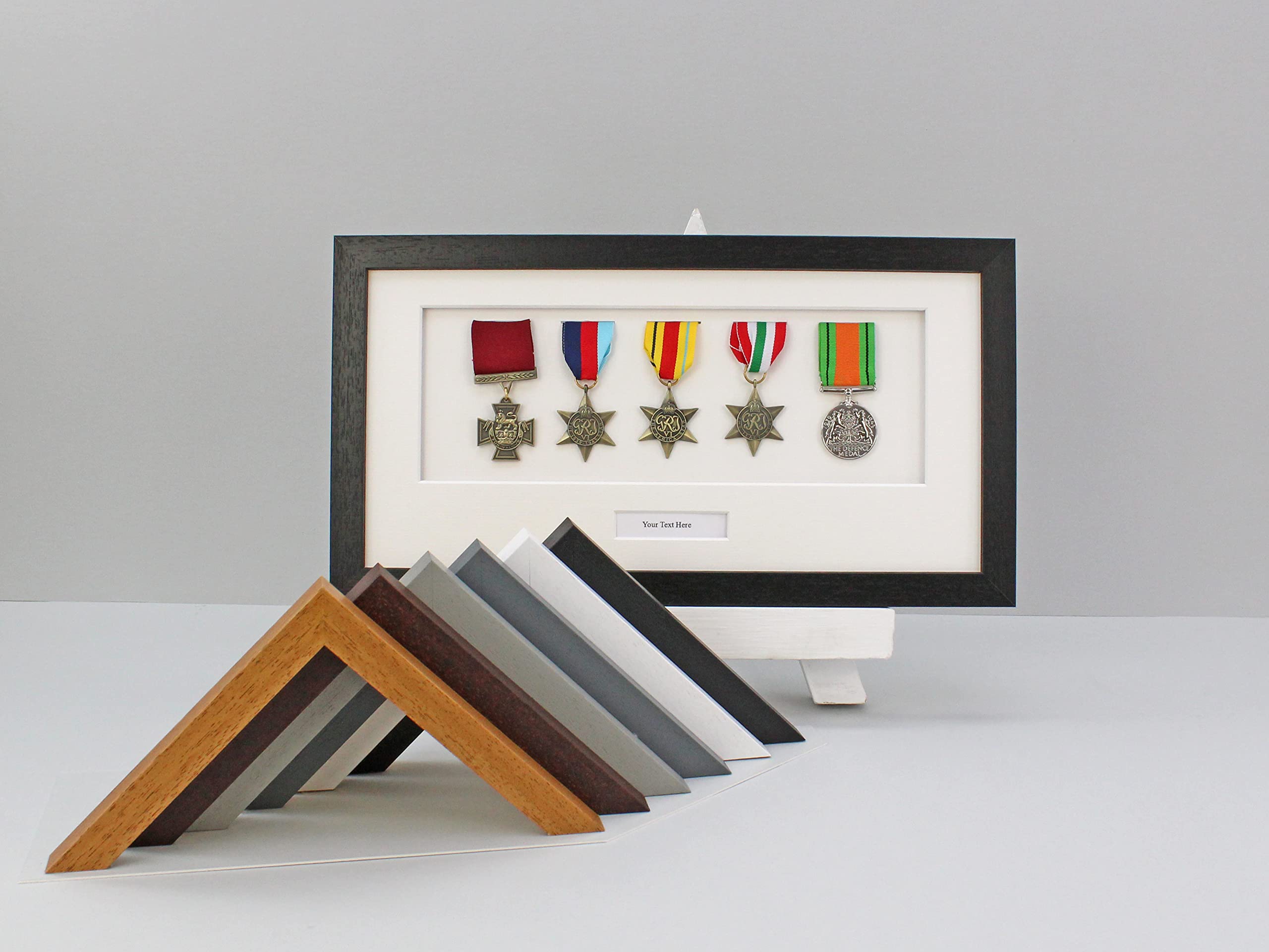 Buy Personalised and Service Medal display Frame for Five Medals ...