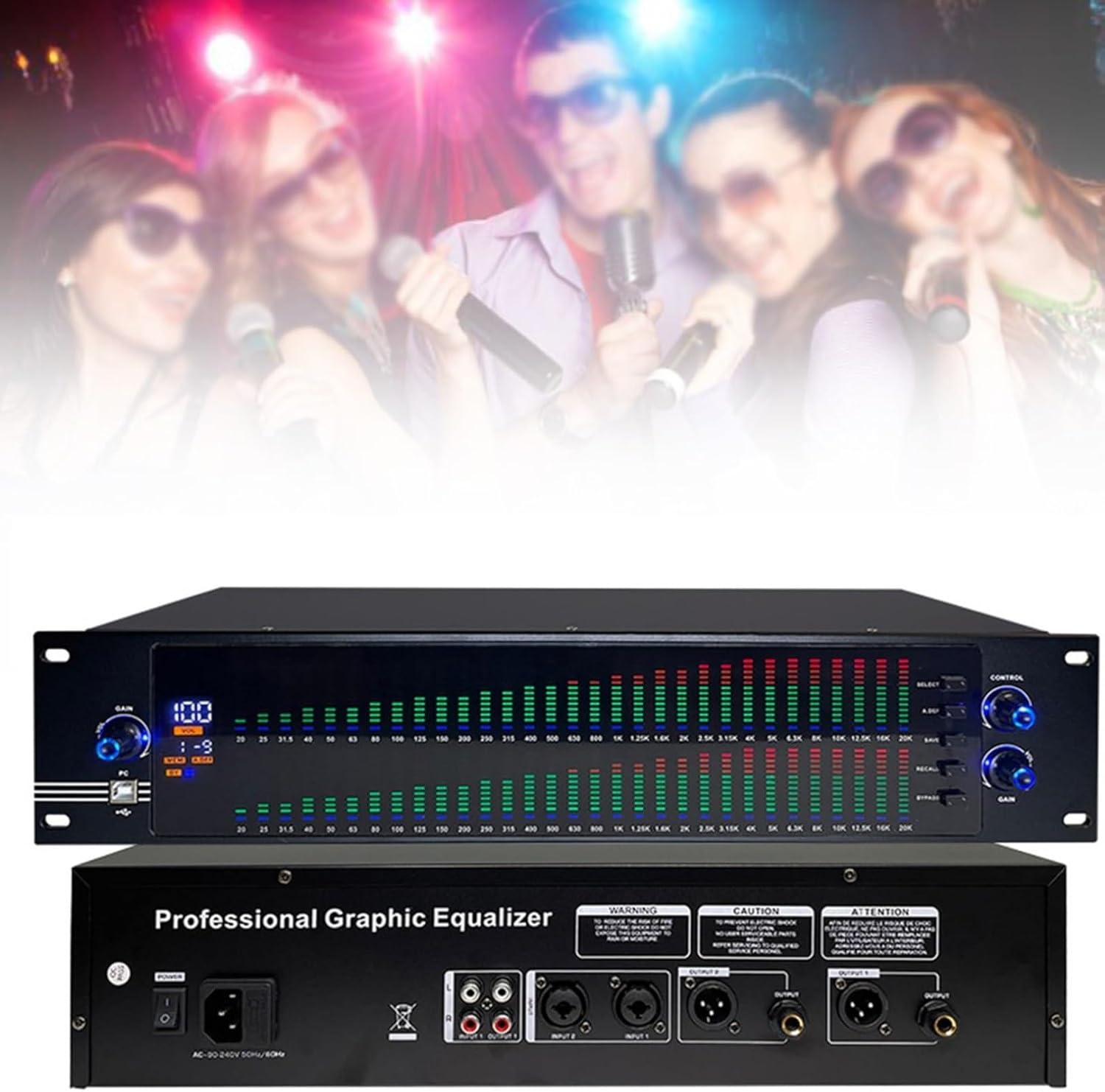 Amazon.com: Dual Spectrum Audio Equalizer With Spectrum Display 31 ...