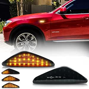 Amazon.com: D-Lumina Sequential LED Side Marker Turn Signal Lights Smoked Lens for BMW F25 X3 ...