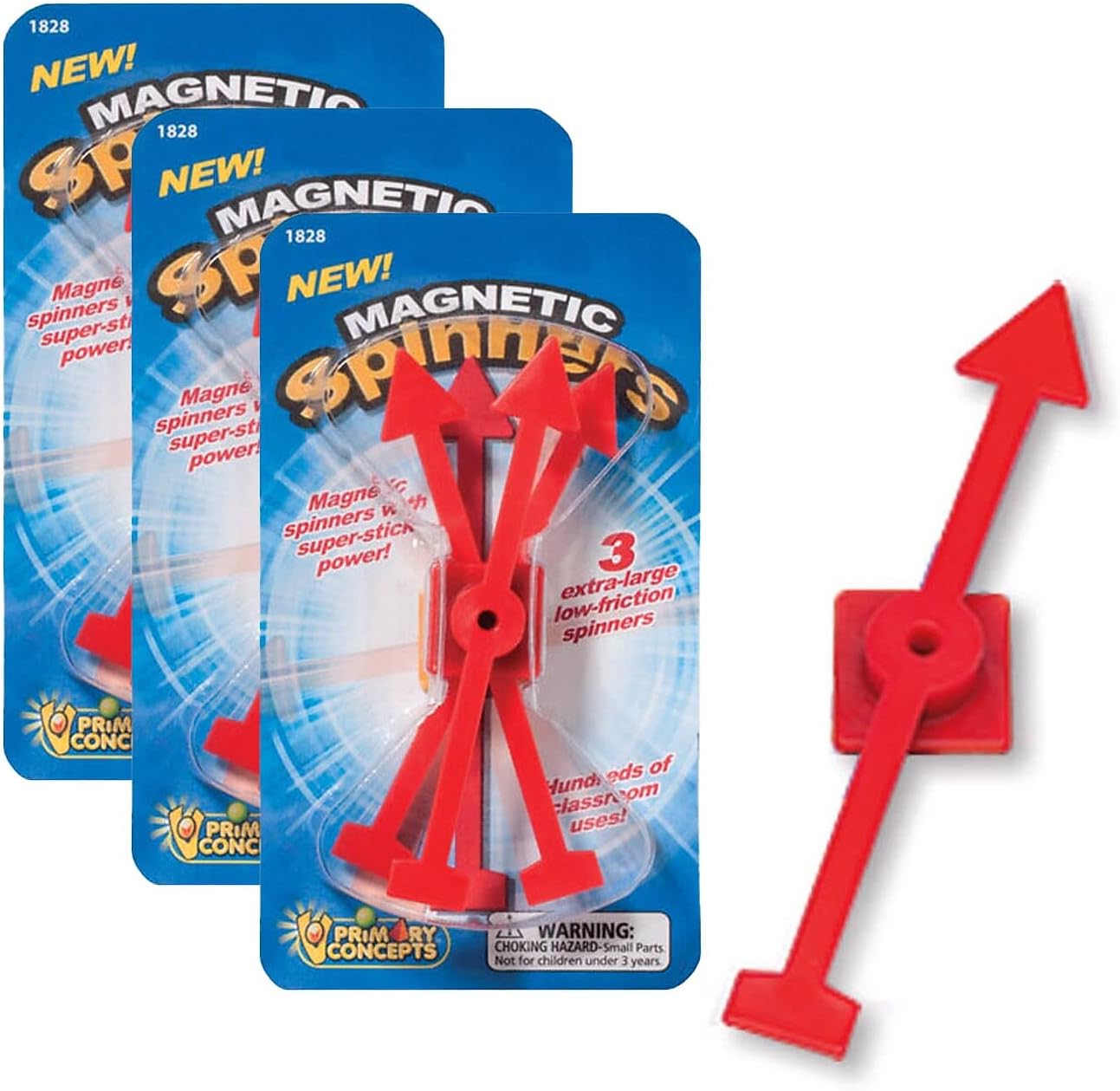 Amazon.com: Primary Concepts Magnetic Spinners, 3 Per Set, 3 Sets (PC ...