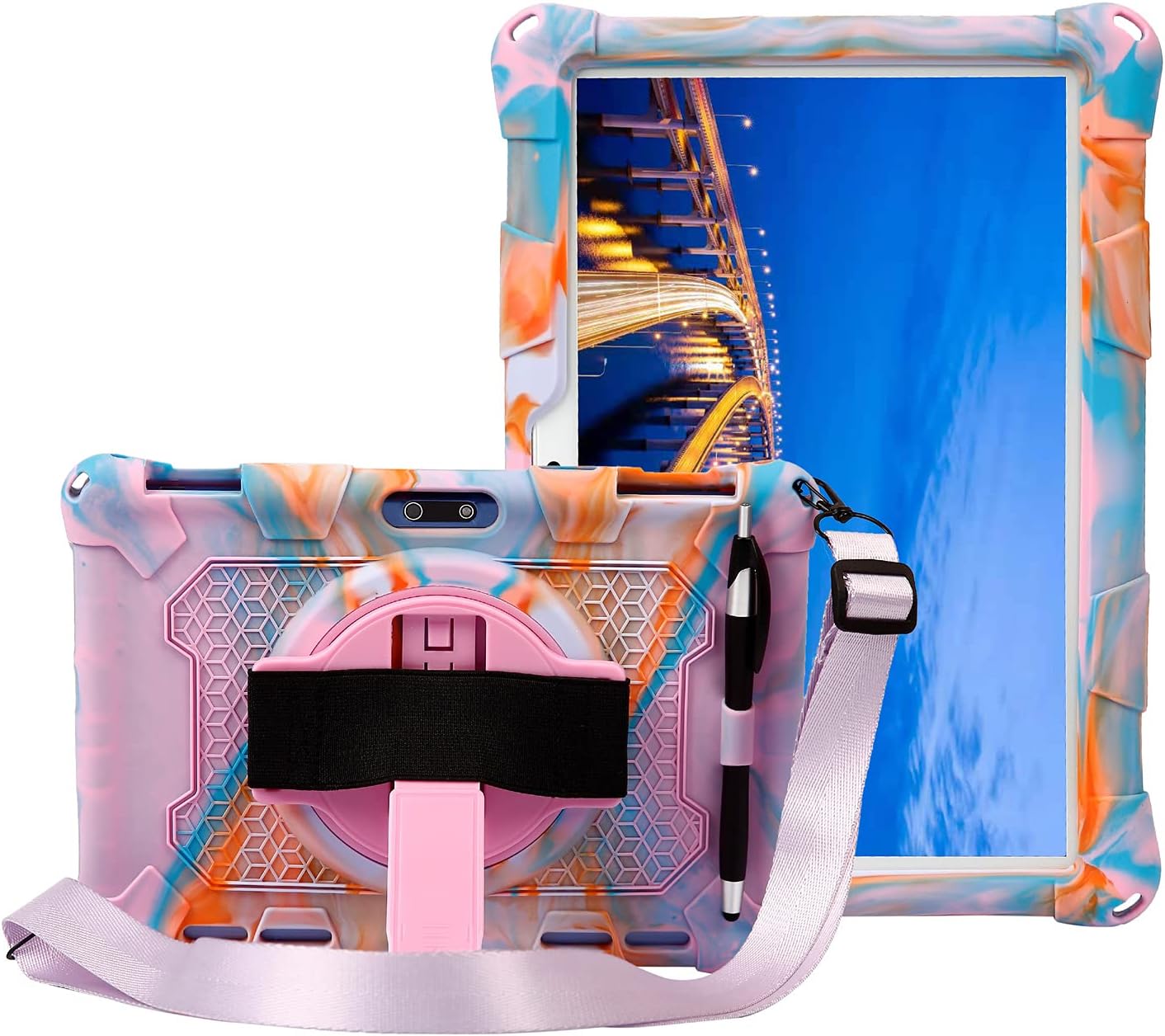 Amazon.com: HminSen Case for ZZB ZB10 Tablet 10 inch, Silicone Stand ...