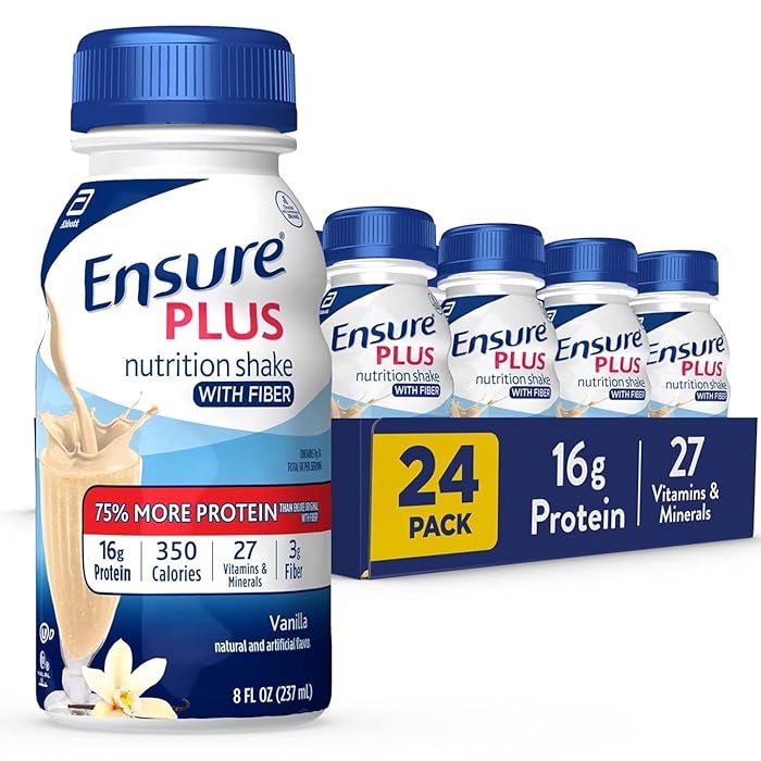 Buy Ensure Plus Nutrition Shake with Fiber, 24 Count, 16 Grams of ...
