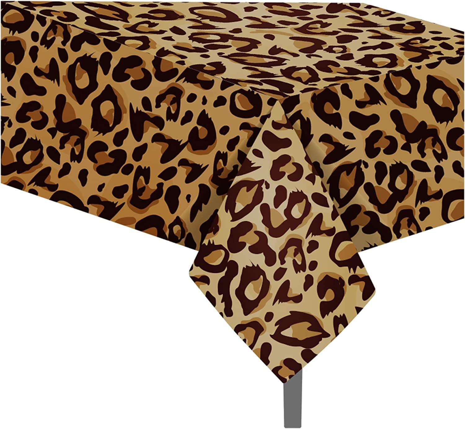 Amazon.com: Leopard Print Table Covers - Animal Skin Digital Tablecloth ...