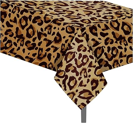 Amazon.com: Leopard Print Table Covers - Animal Skin Digital Tablecloth ...