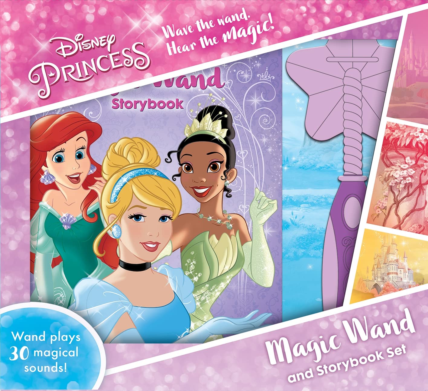 Disney Princess - Magic Wand Storybook and Toy Wand Set - Wand Plays 30 ...