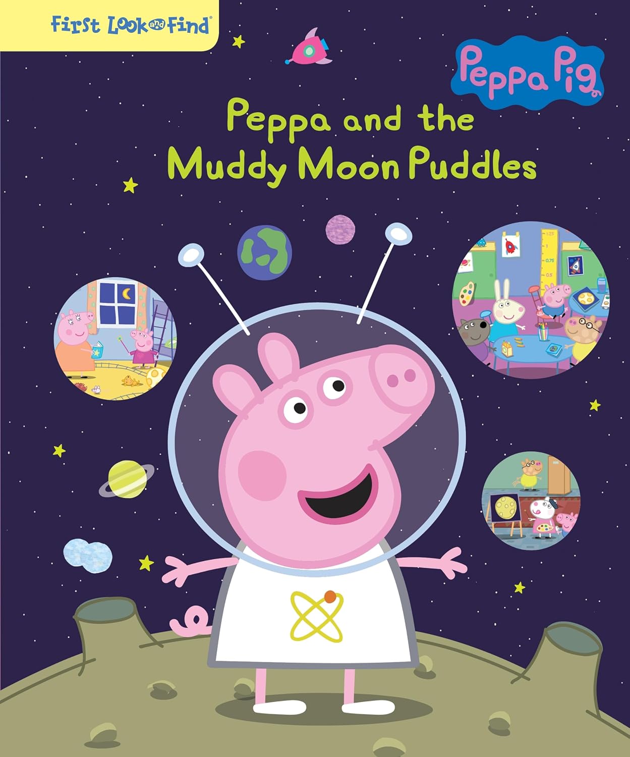 Peppa Pig: Peppa and the Muddy Moon Puddles: First Look and Find: Pi ...