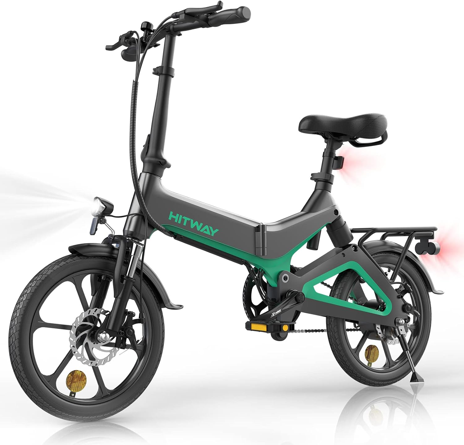 HITWAY 16" Bicicleta eléctrica, E Bike 250W Plegable eléctrica, con ...