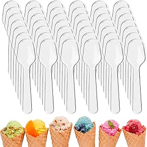 Amazon.com: 500 Pcs Disposable Clear Plastic Mini Spoons Tasting Spoon Tiny for Jelly Pudding ...