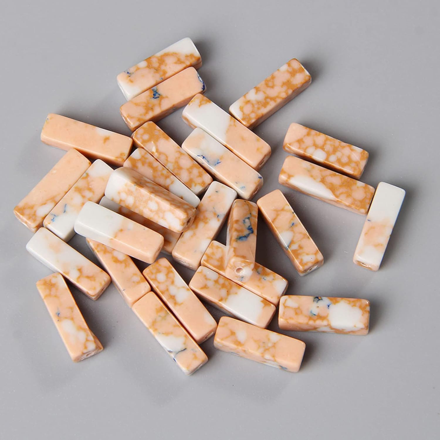 Amazon.com: 4x13mm Flat Rectangle Tube Stone Beads Natural Stone ...