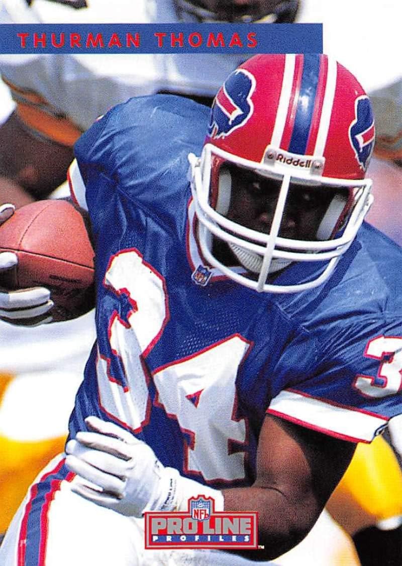 Amazon.com: 1992 Pro Line Profiles Football #28 Thurman Thomas Buffalo ...
