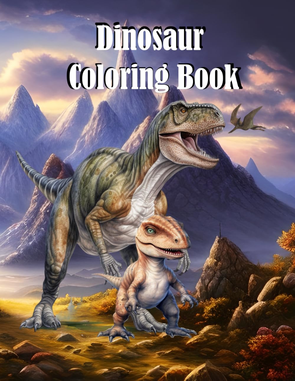 Amazon.com: Realistic Dinosaur Coloring Book for Adults - Stress ...