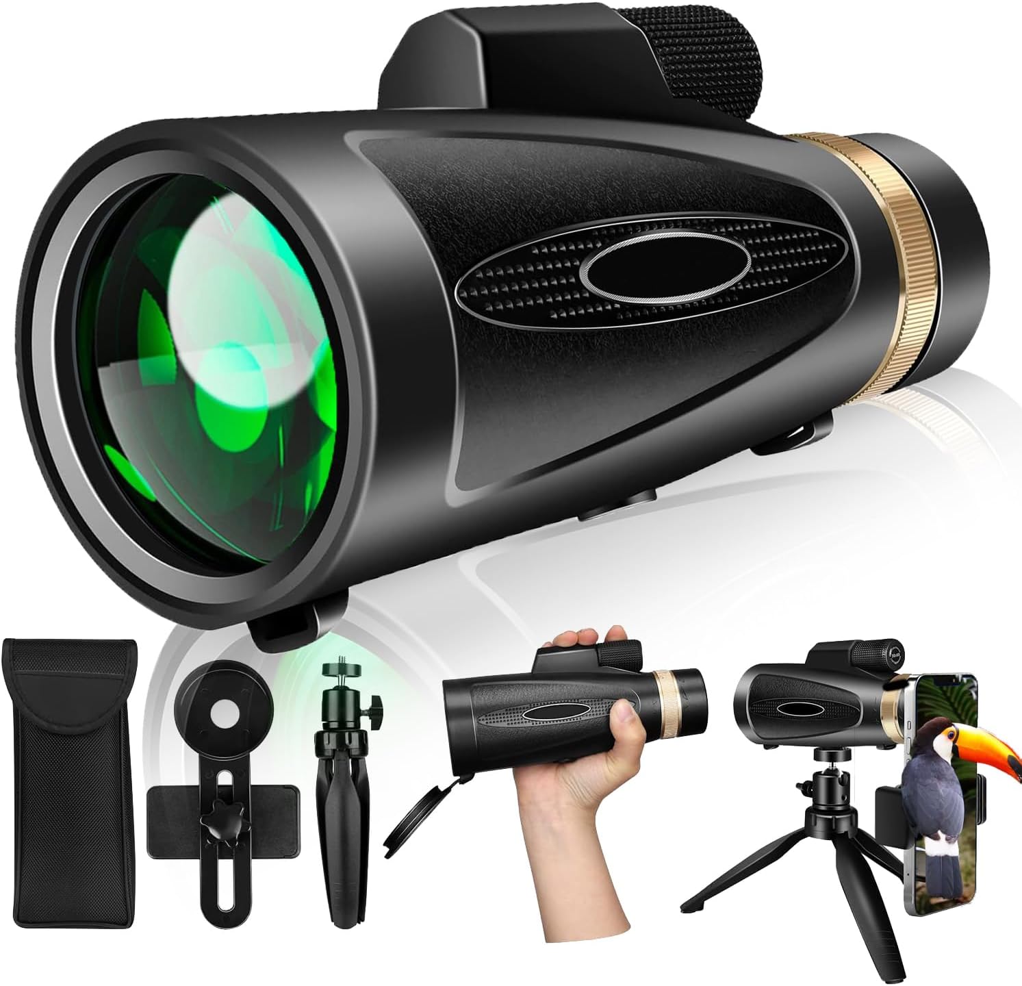 Amazon.com : 40X60 High Power Monocular Telescope with Smartphone ...