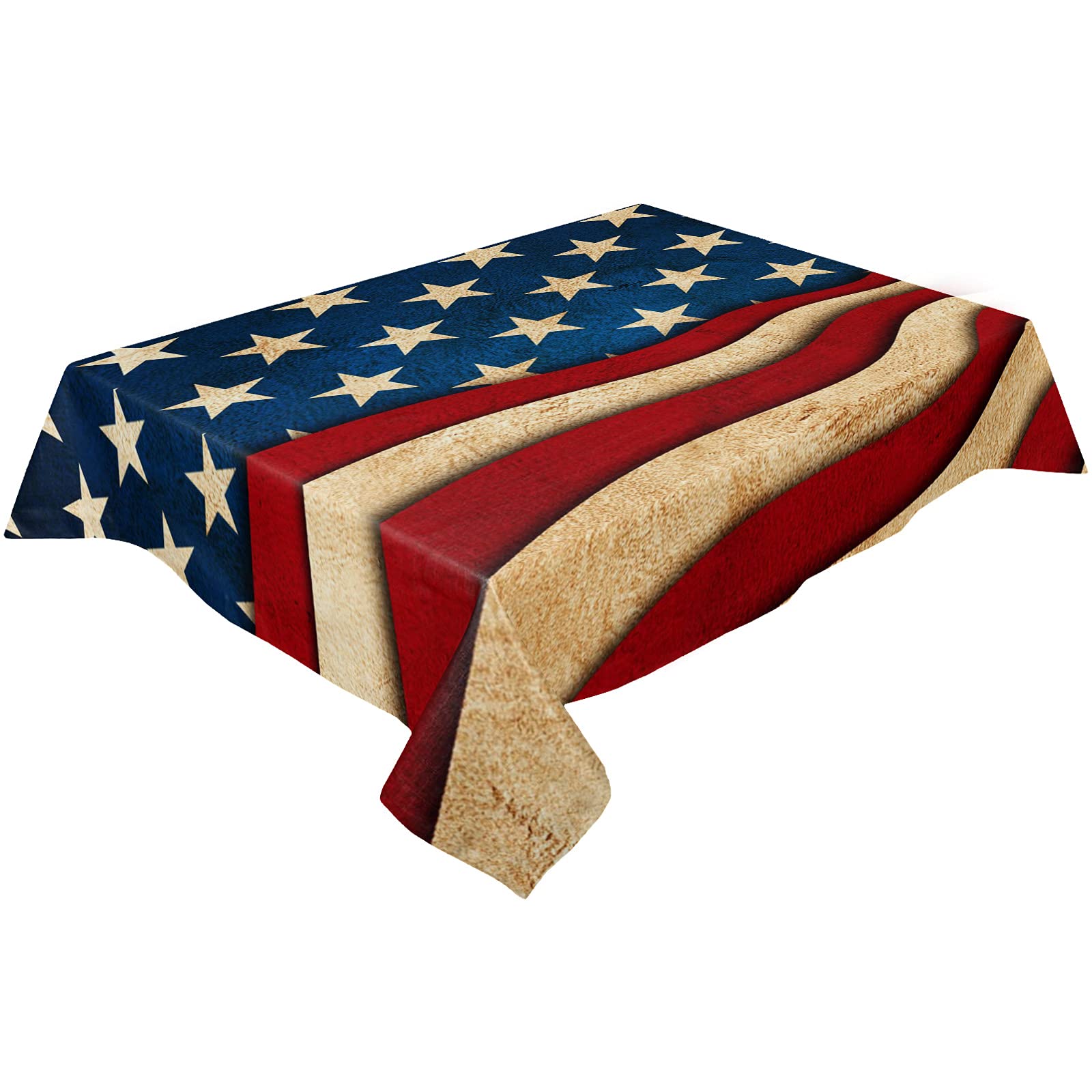 Amazon.com: 4th of July Tablecloth American Flag Table Cloth for ...
