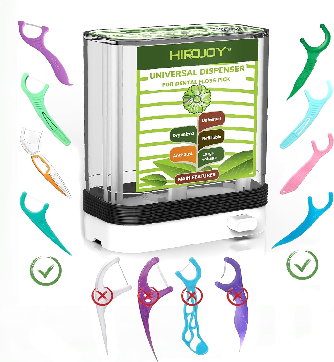 Amazon.com : Empty Floss Pick Holder, Floss Pick Dispenser for Cleaning ...