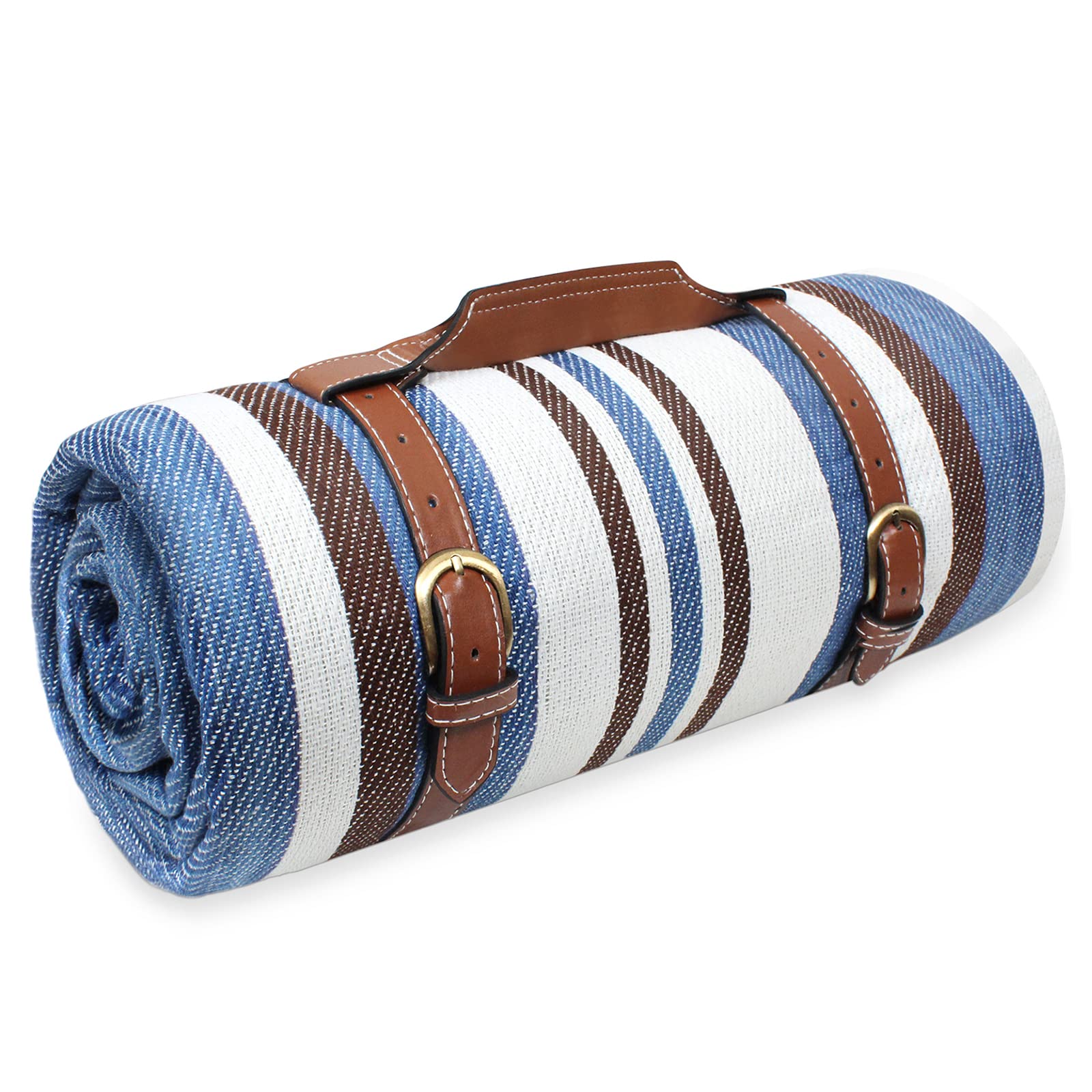 Picknickfilt, 200 x 200 cm utomhus bärbar strandfilt, 3 lager ...