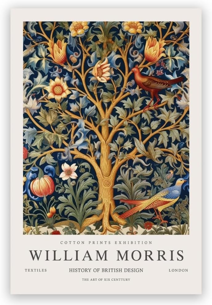 Amazon.com: YdNextelior William Morris Wall Art William Morris Tree Art ...