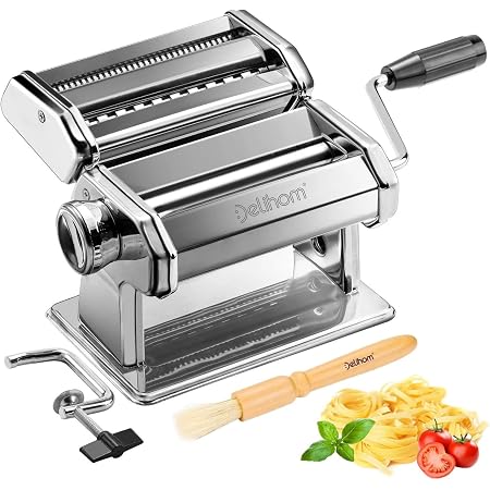 VonShef Manual Pasta Maker, Professional Pasta Roller Machine ...