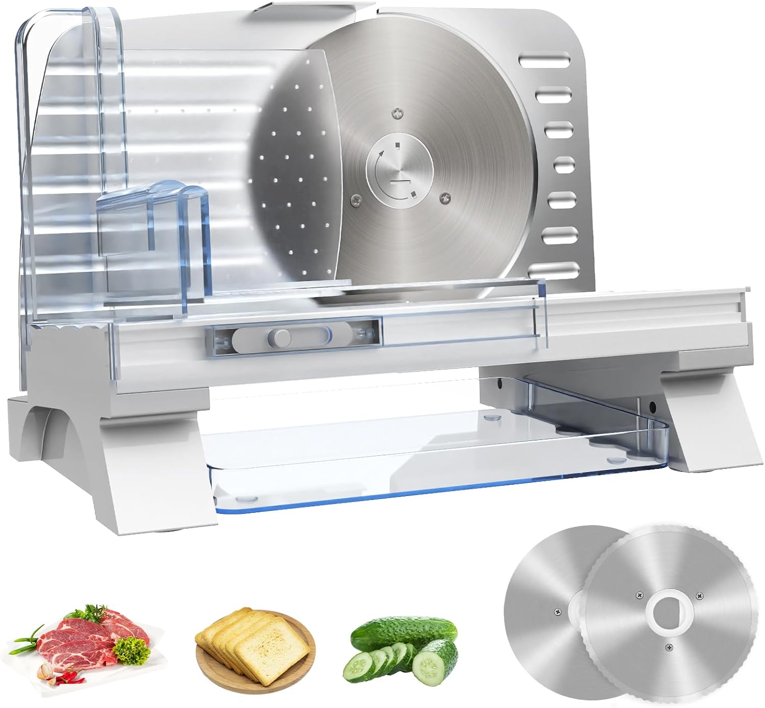 YOPOWER Electric Meat Slicer, 6.7" Meat Slicers Precision Food Cutting ...