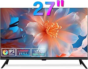 ZOSHING TV 27 inch,Full Viewing Angles 1080P HD,Small Kitchen Wall ...