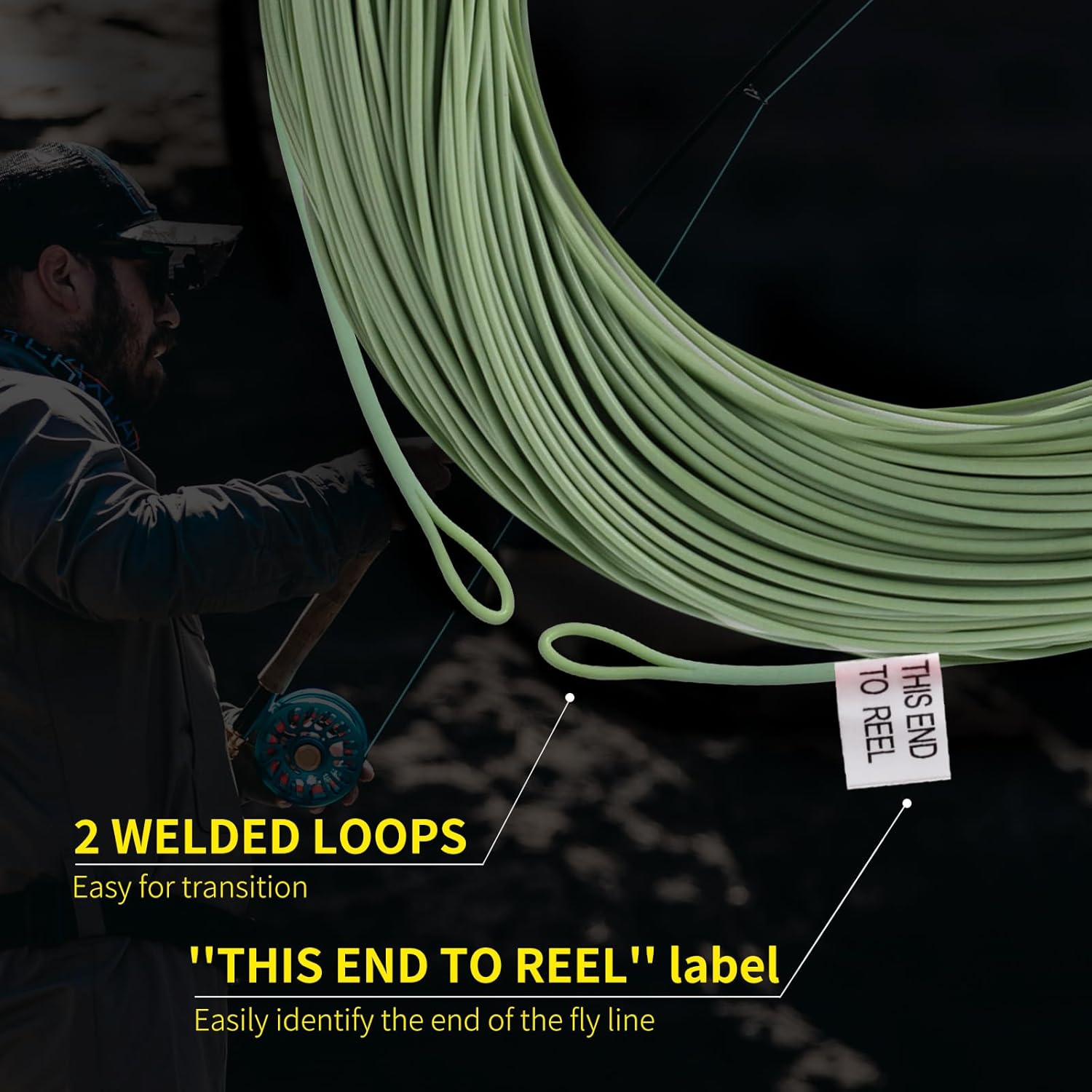 Maxcatch Fly Line with Two Welded Loops, Weight Forward Floating, 100FT ...