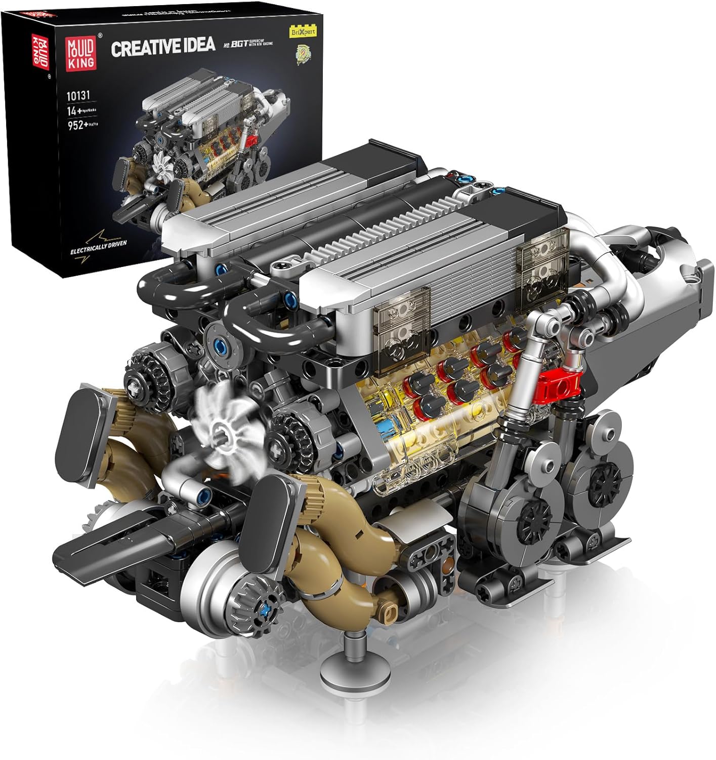 Amazon.com: Mould King 10131 W16 Engine Building Kit - Build Your Own ...