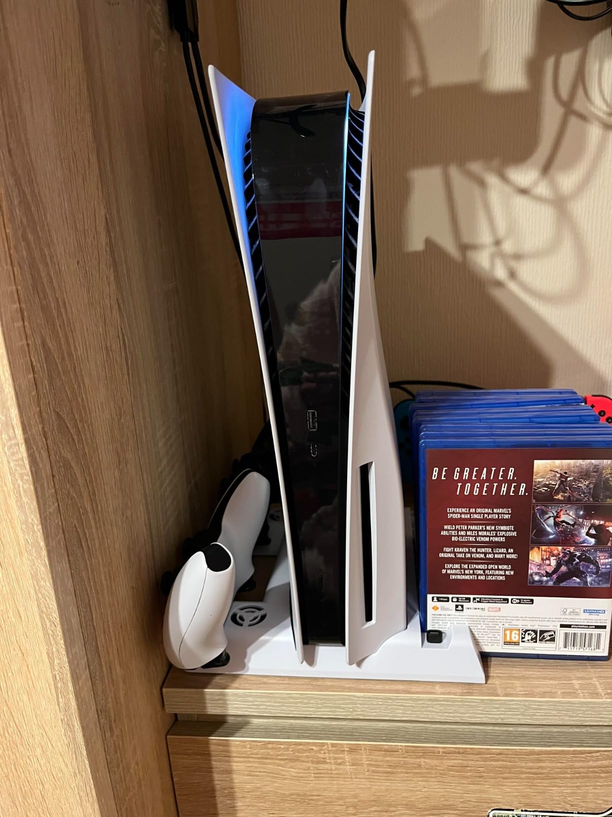 PS5 Slim Stand with Cooling Station for PS5 Slim/PS5 Disc & Digital ...