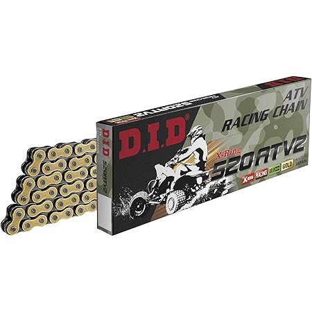 Amazon.com: DID (520ATV2-120) Gold 120 Link High Performance X-Ring ATV ...