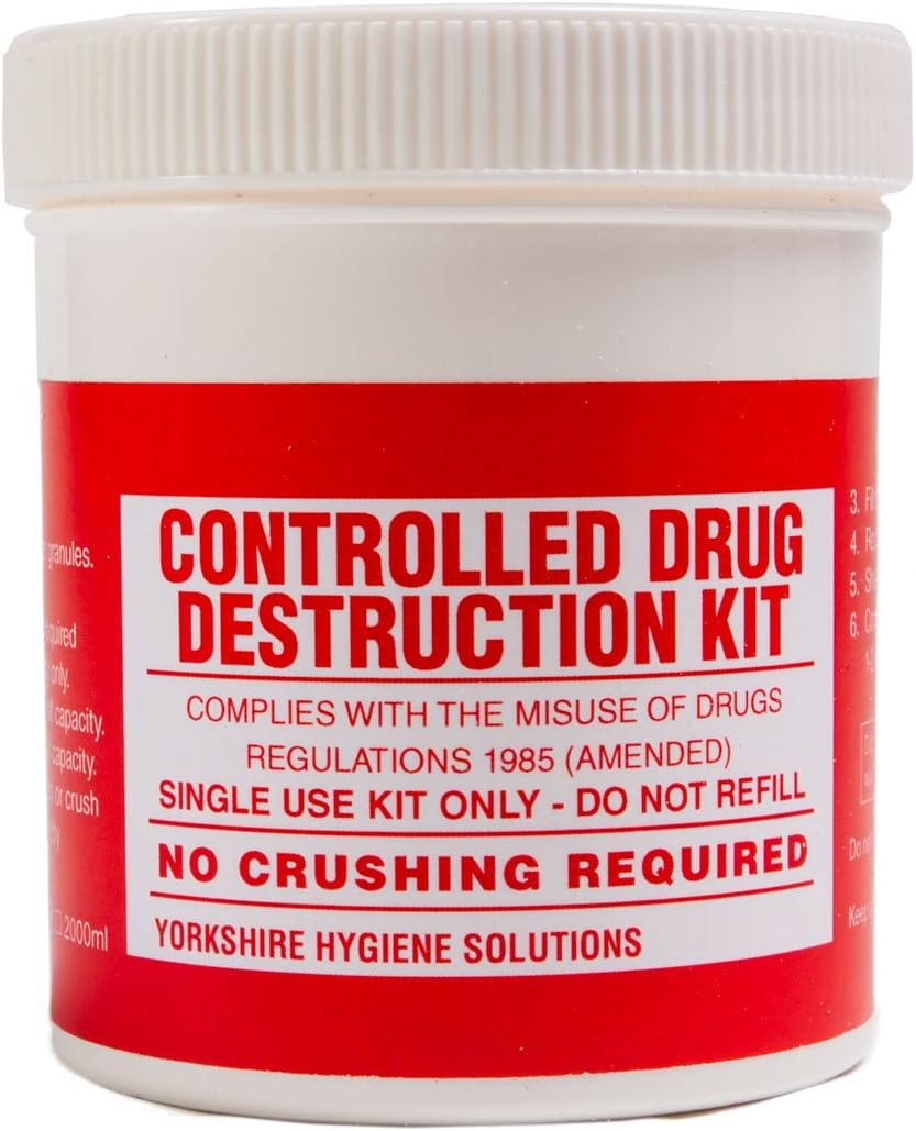 Controlled Drug Destruction Kit (250ml) : Amazon.co.uk: Health ...