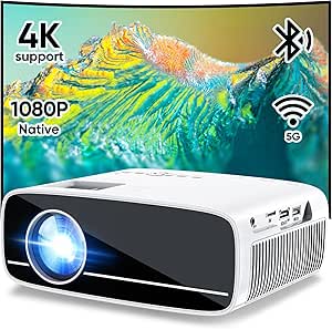 Eokeiy Native 1080P Projector with 80" Screen Included